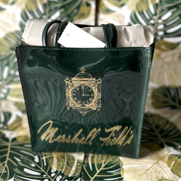 Marshall Field’s | Bags | Iconic Marshall Fields Green Mini Tote | Poshmark